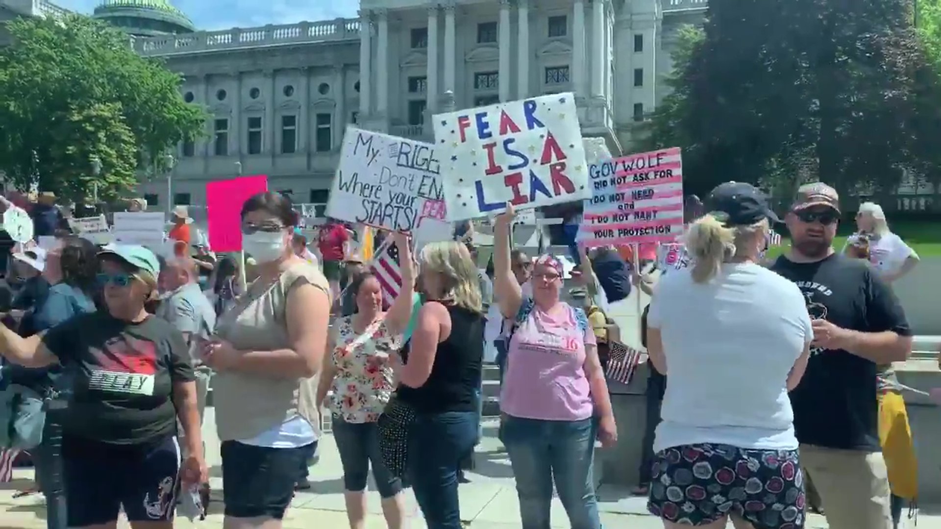 Rally to reopen held in Harrisburg | wnep.com