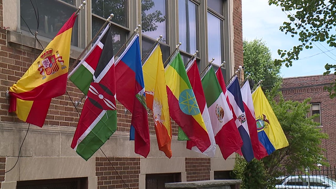 School's flags honor heritage of diverse student population | wnep.com