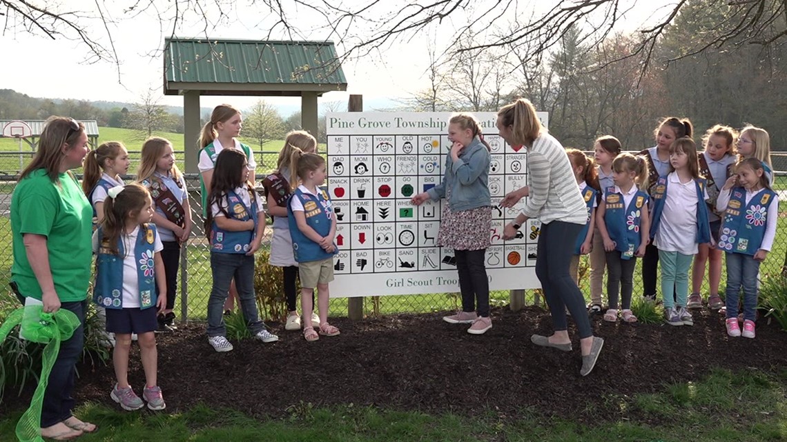 Schuylkill County girl scouts make playground more inclusive | wnep.com