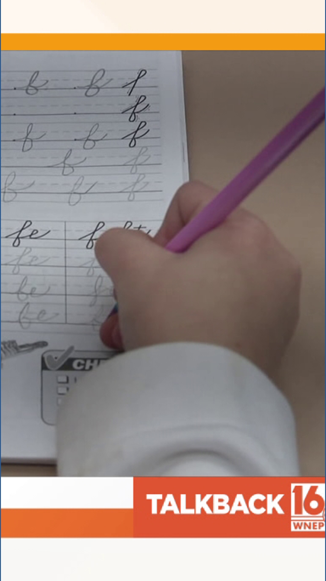 Cursive writing calls and anchor attire | Talkback 16 | wnep.com