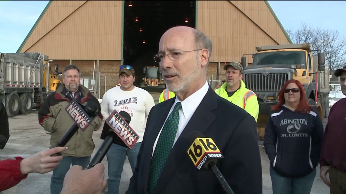 Governor Thanks PennDOT Workers In Person | wnep.com