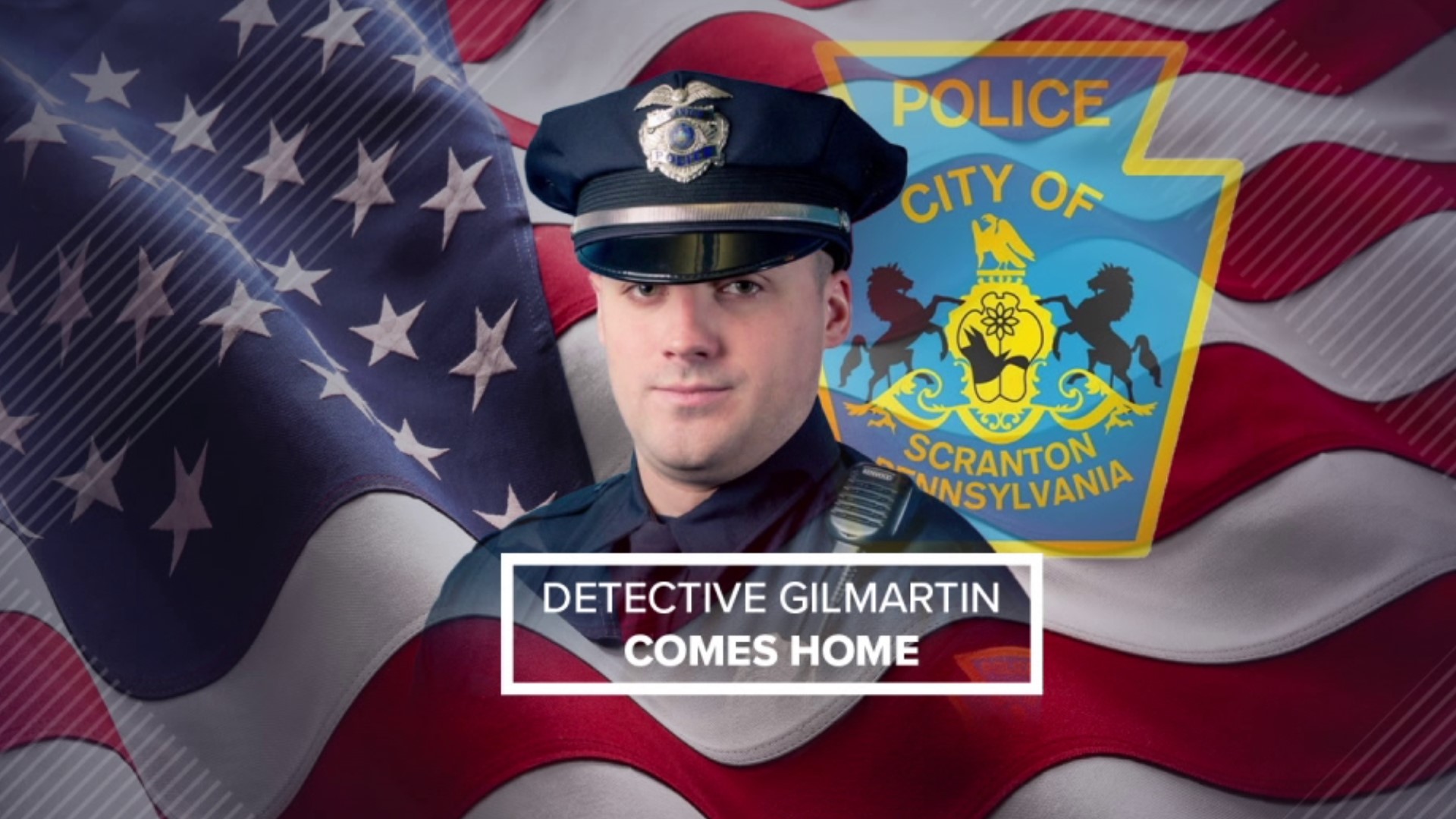 Detective Kyle Gilmartin returns to Scranton Police Headquarters for ...