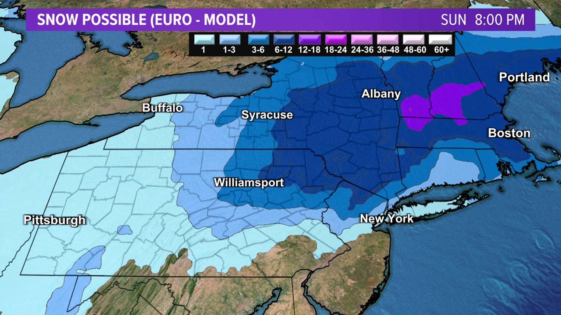 Comparing GFS, NAM and EURO model snowfall estimates | wnep.com