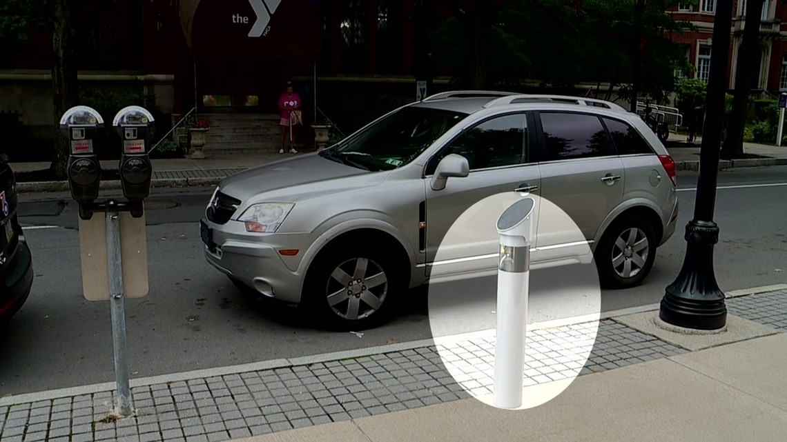 Wilkes-Barre 'safety sticks' enforce parking | wnep.com