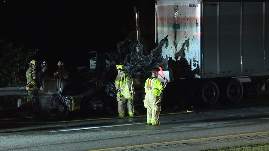 Big rig fire caused delays on 81 near Hazleton | wnep.com