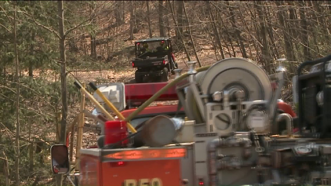 Crews Battle Large Brush Fire in Lackawanna County | wnep.com