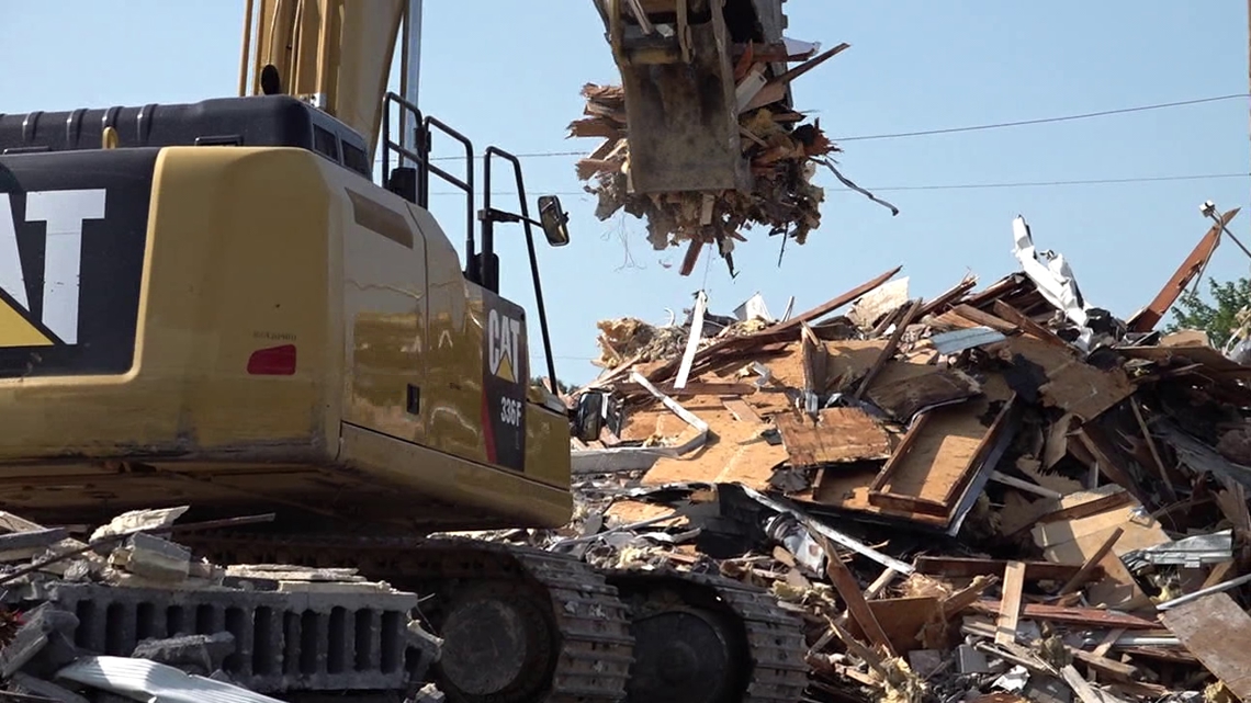 Demolition of former fire station paves way for new fire and police ...
