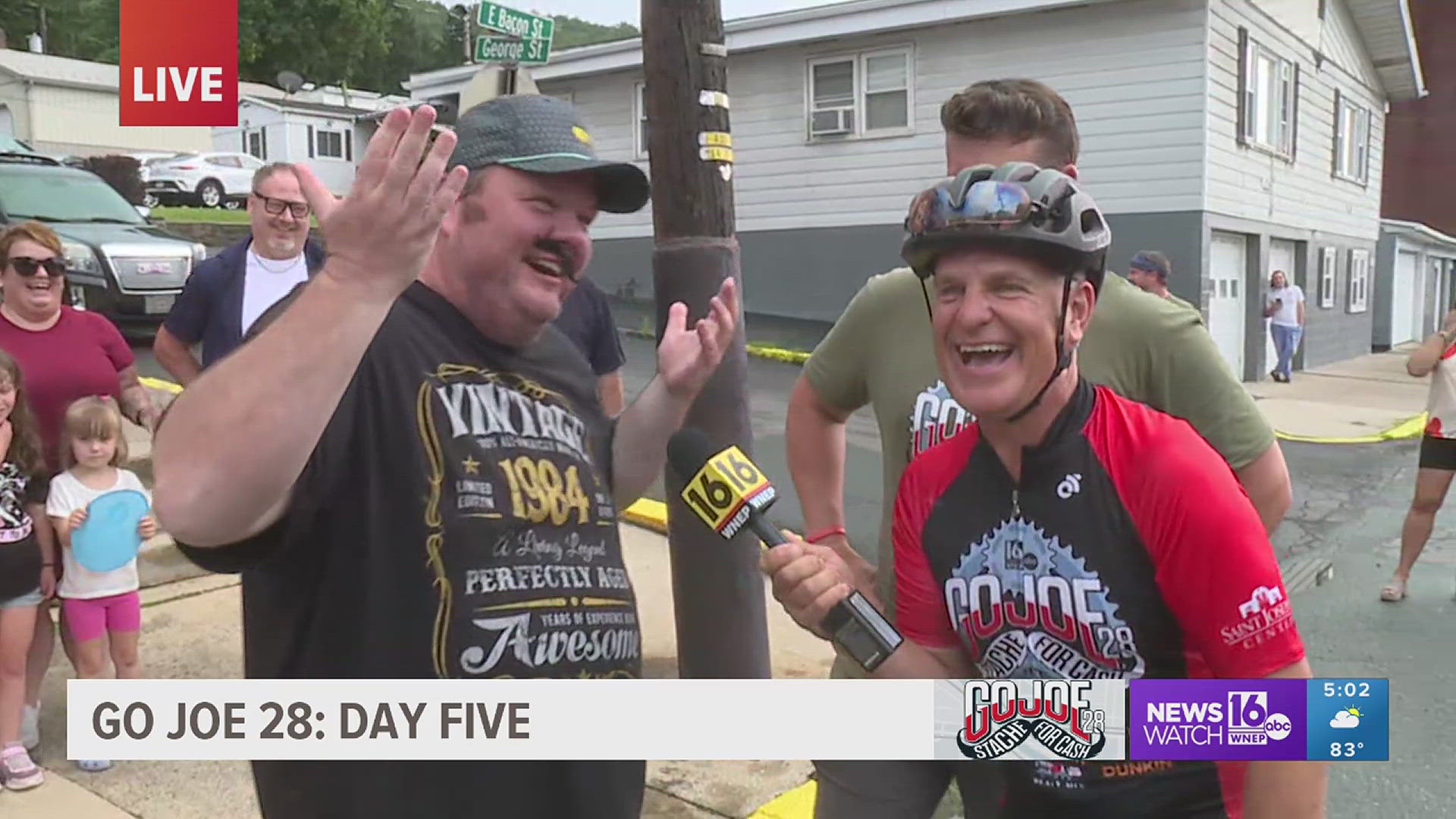 Joe spinning his way from Palo Alto to Frackville on Go Joe Day 5 ...