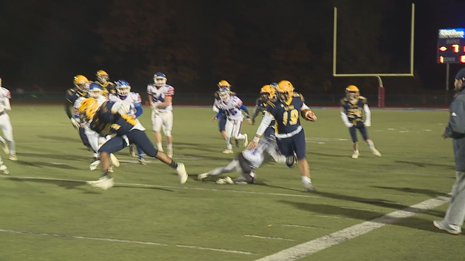 Sobol Shines At The Quarterback Position For Old Forge At 6'0" 235lbs ...