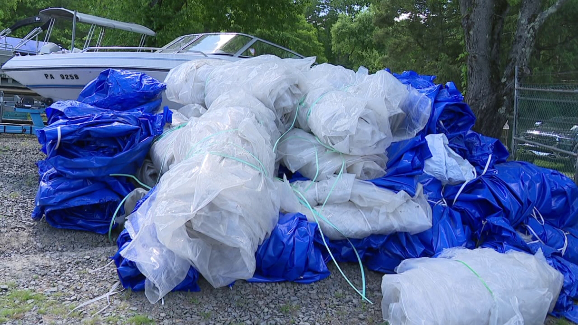Volunteers help recycle thousands of pounds of boat shrink wrap at area ...