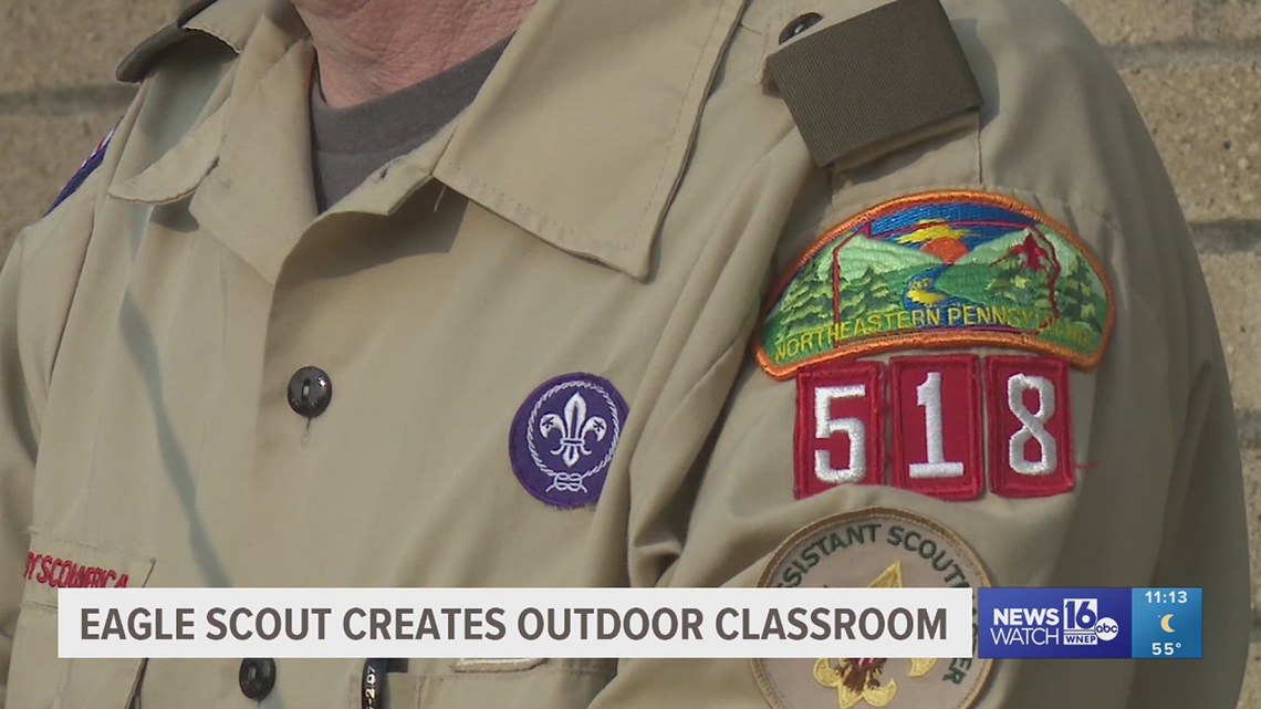 New Eagle Scout builds outdoor classroom at school | wnep.com
