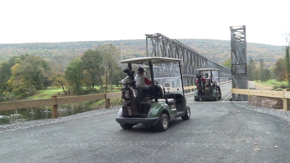 Pocono resort opens new golf bridge | wnep.com
