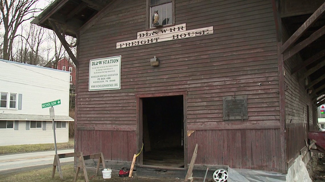 Renovations Underway on Historic Nicholson Train Station | wnep.com
