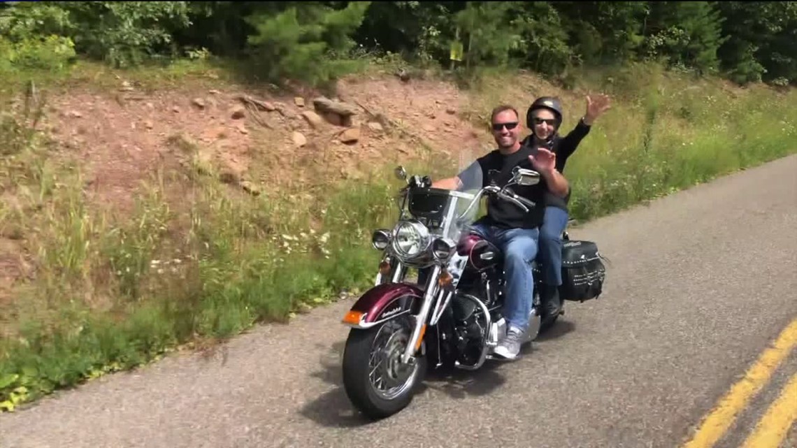 85 Year Old Rewarded with Motorcycle Ride for Beating Cancer | wnep.com