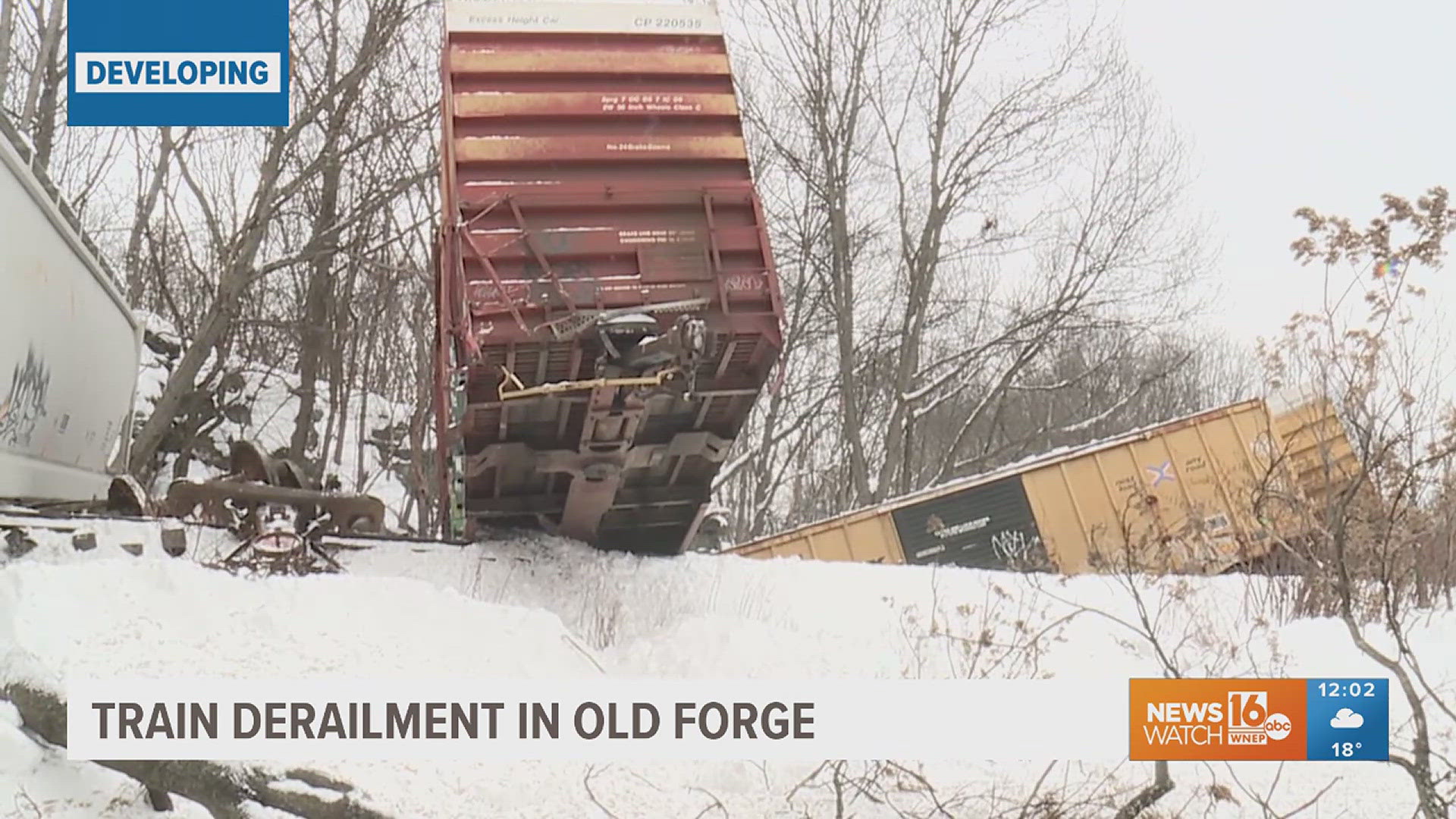 Train derailment in Old Forge | wnep.com