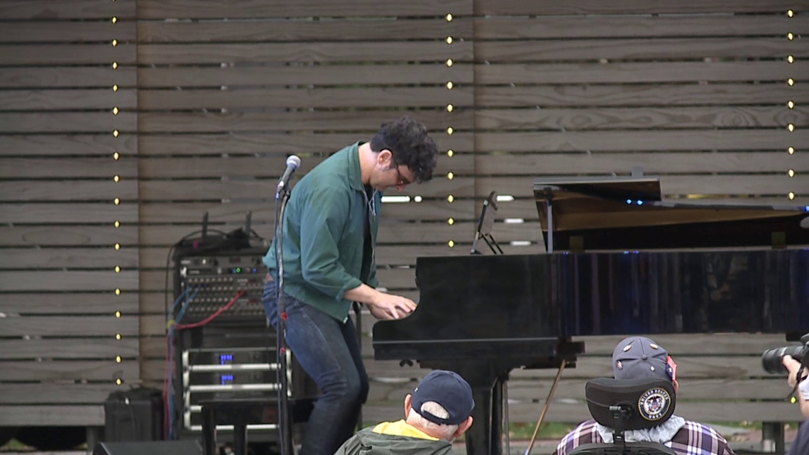 Low Cut Connie singer, Adam Weiner, performs in downtown Wilkes-Barre ...