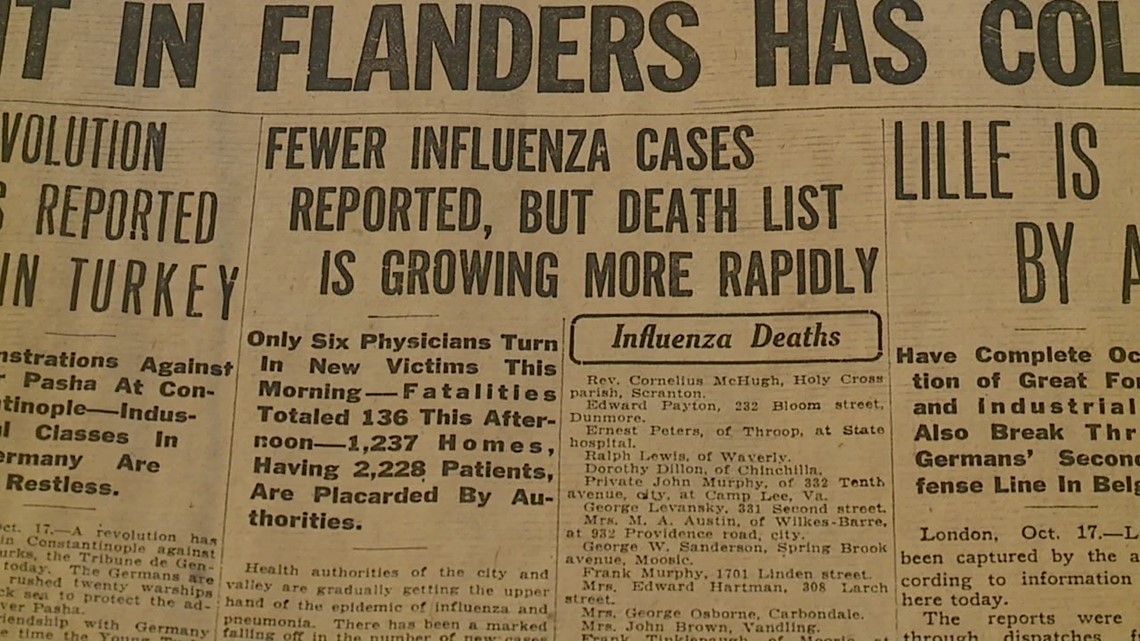 Recalling the 1918 Spanish flu in Scranton and learning lessons from ...