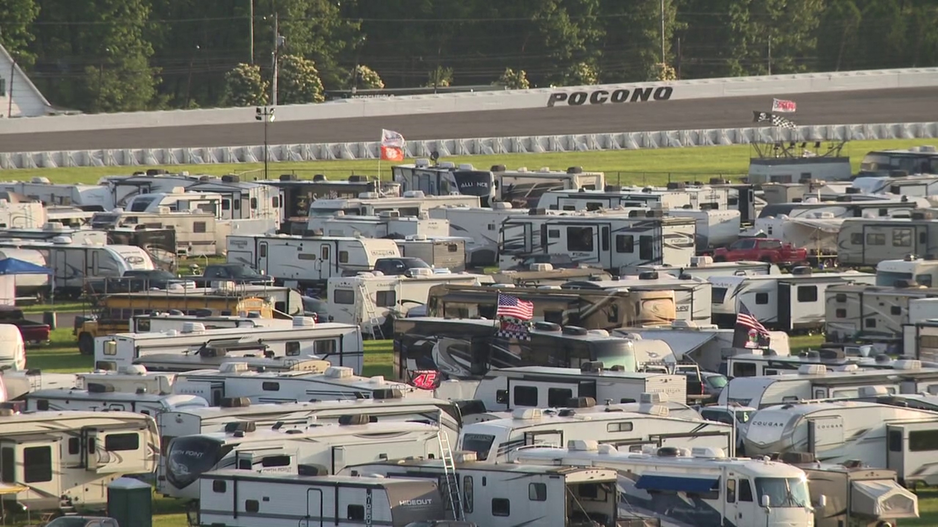 Poconos Race Weekend Kicks Off with Thousands Camping in the infield ...