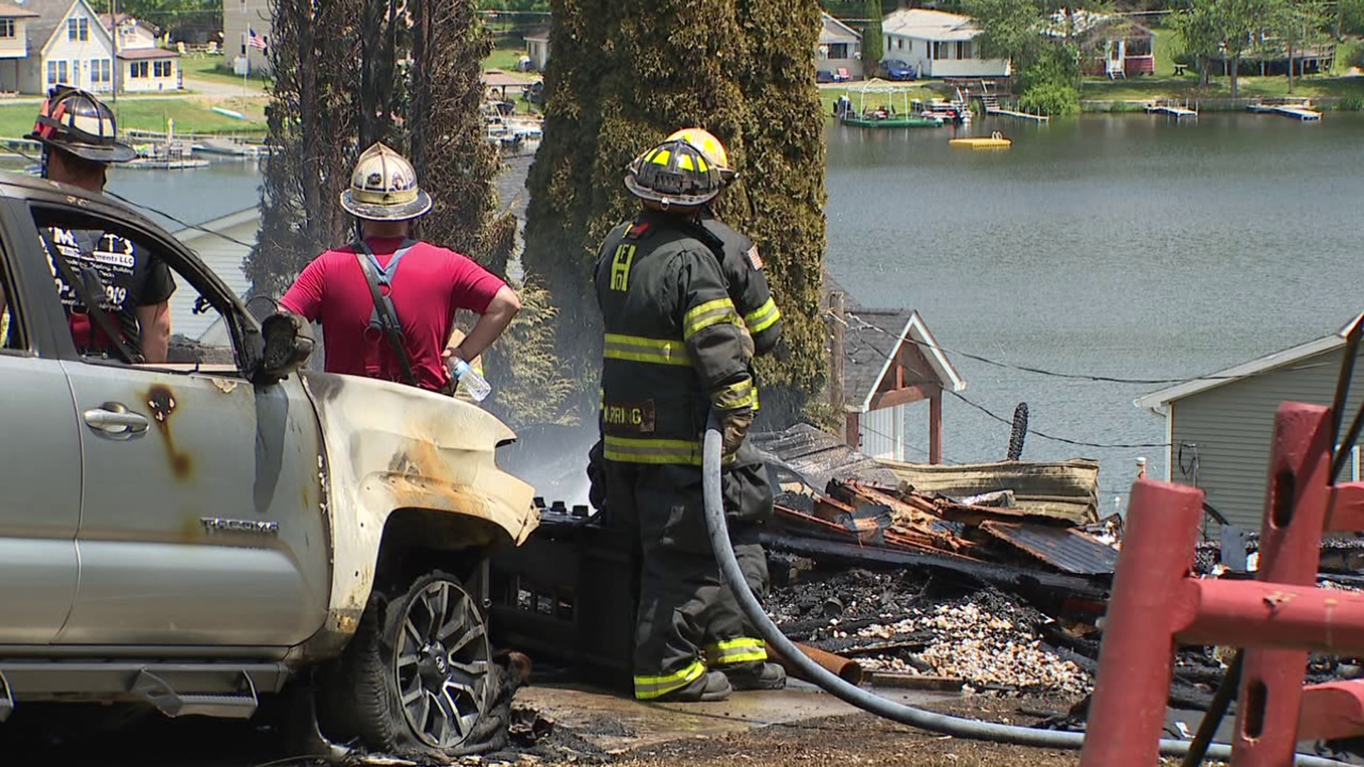 Wayne County community members help firefighters after explosion | wnep.com