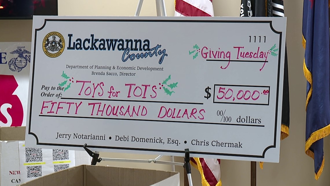 Toys for Tots gets big donation on 'Giving Tuesday' | wnep.com
