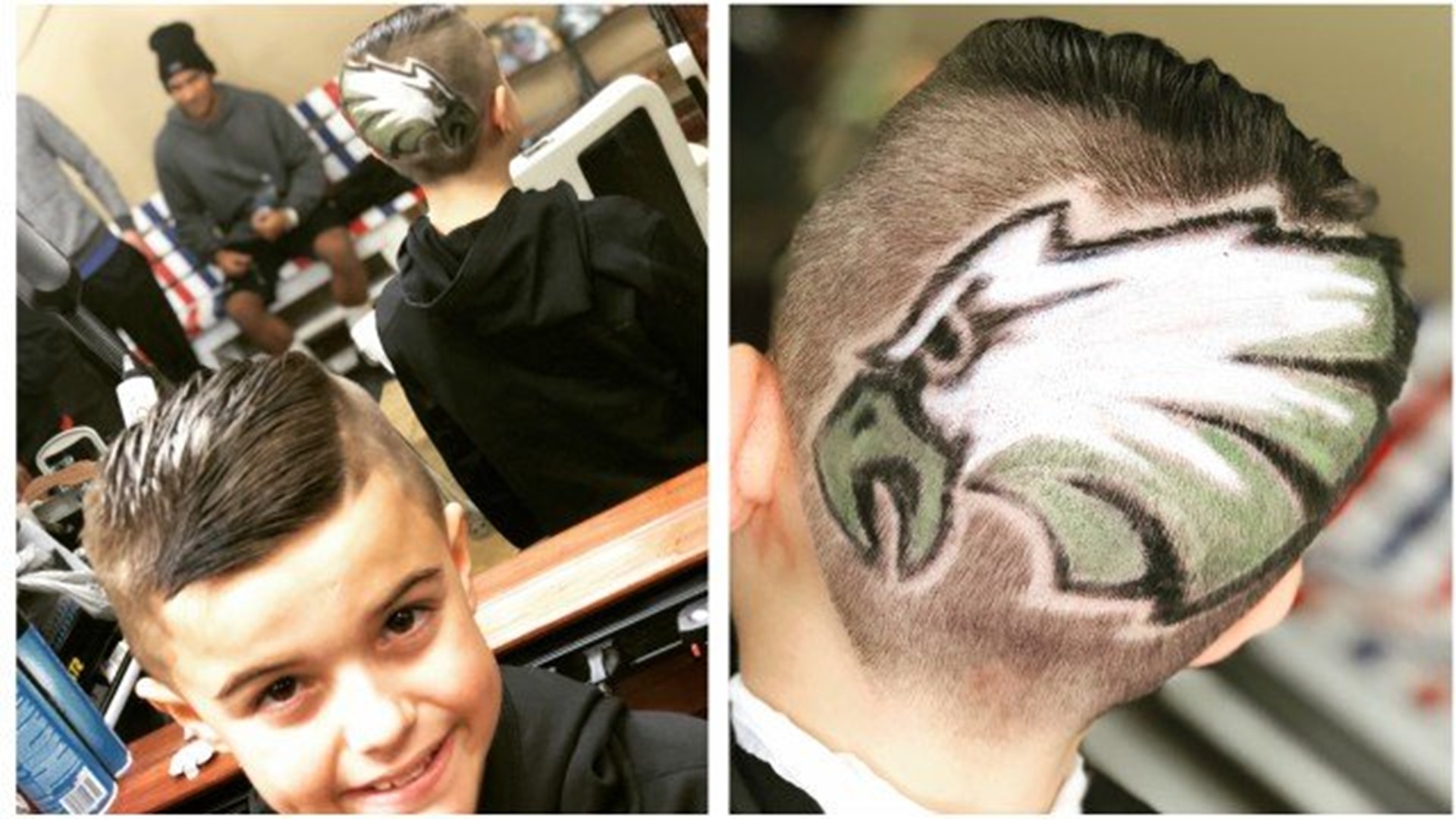 Young Fan Shows Team Spirit With Eagles Inspired Haircut | wnep.com