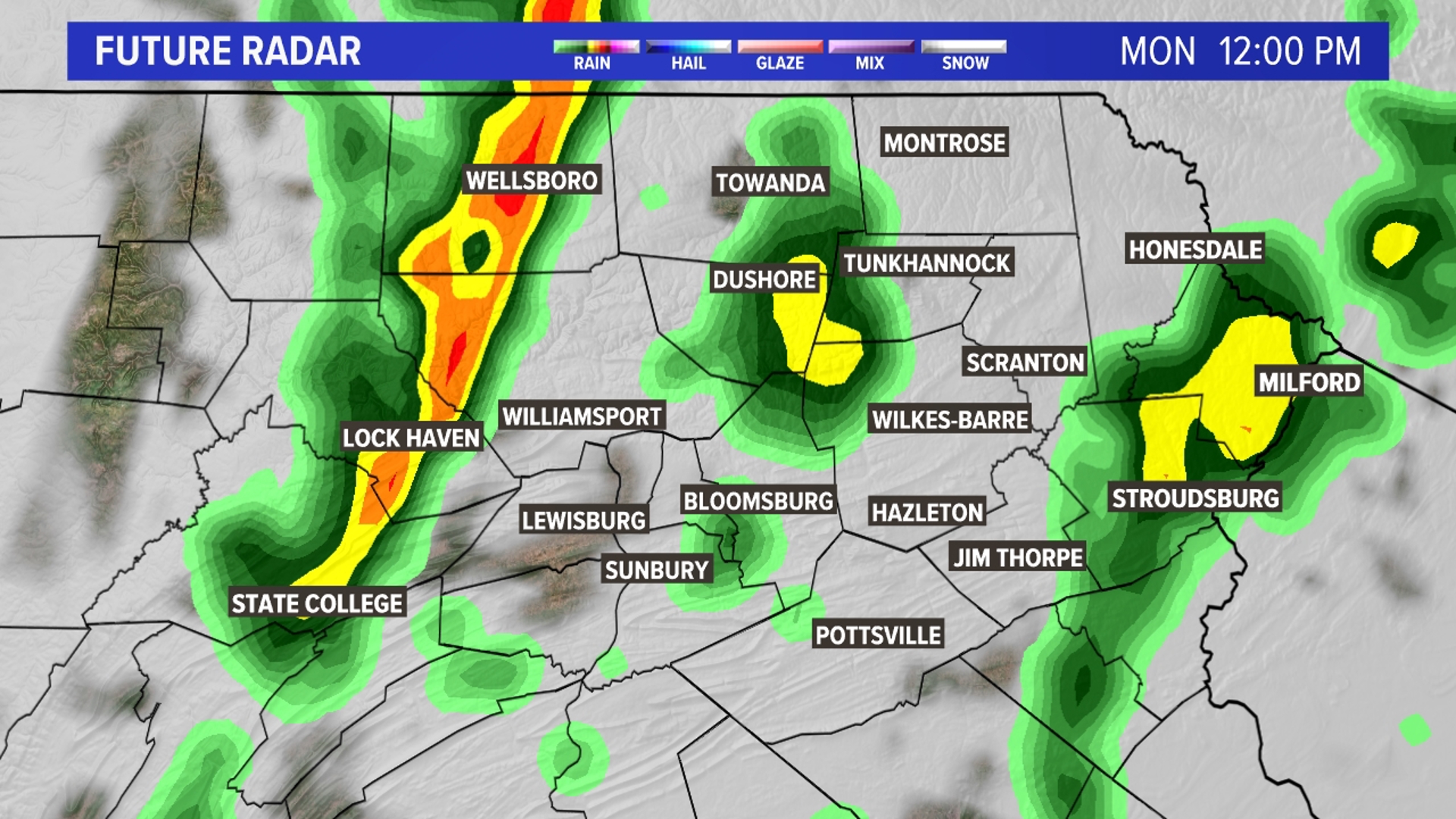 Potential for severe storms, then a burst of snow as temperatures drop ...