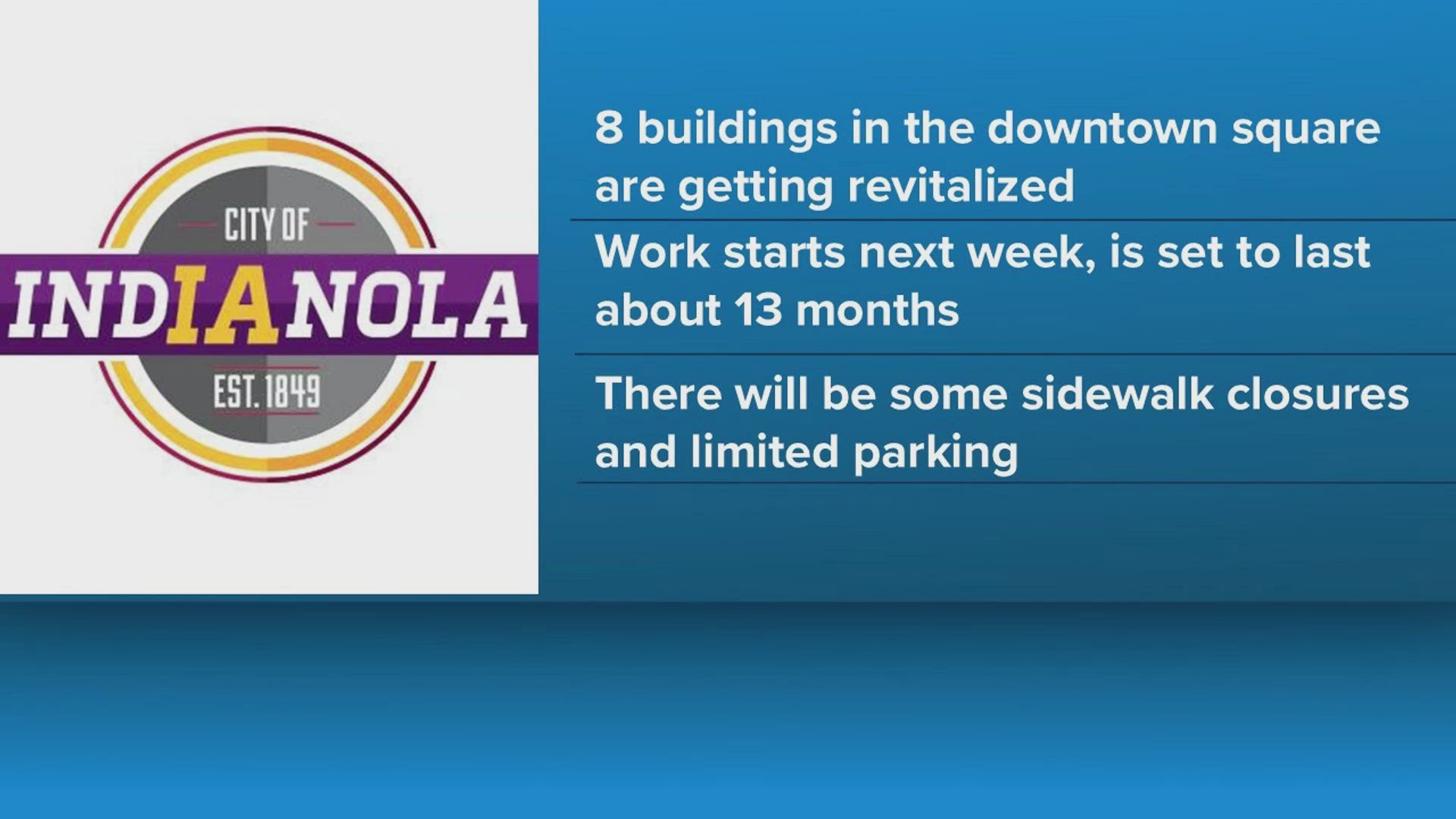 Revitalization project for Indianola's downtown square begins next week ...
