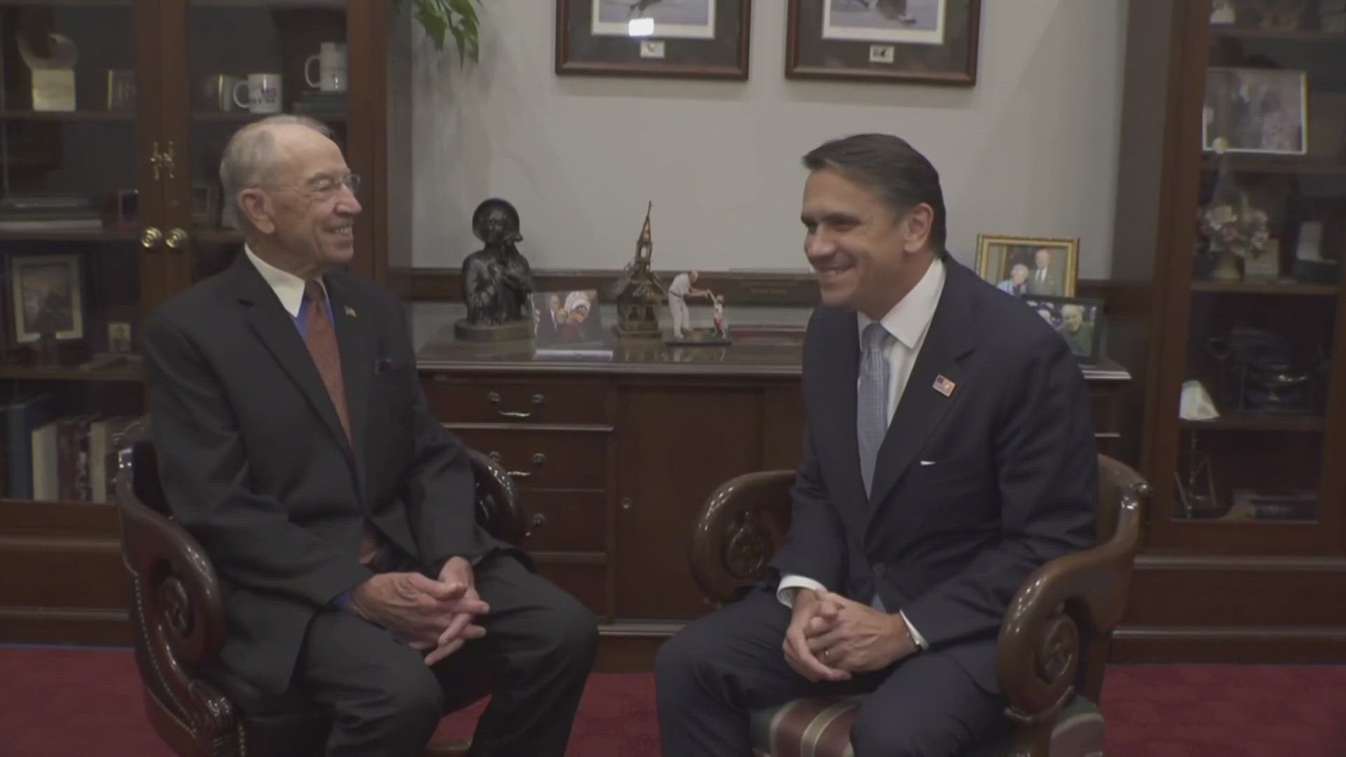 Sen. Chuck Grassley meets with acting Attorney General Todd Blanche ...