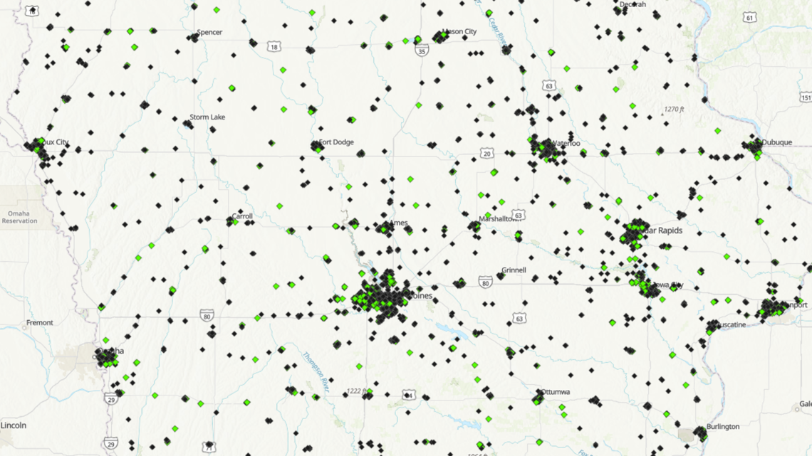 Interactive map shows child care availability in Iowa right now ...