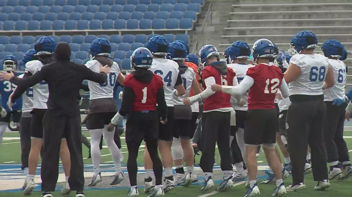 Drake football kick off 2026 season with new coach Joe Woodley ...