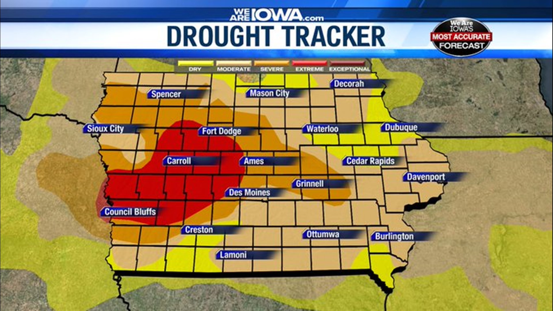 Over 14% of Iowa now experiencing extreme drought | weareiowa.com