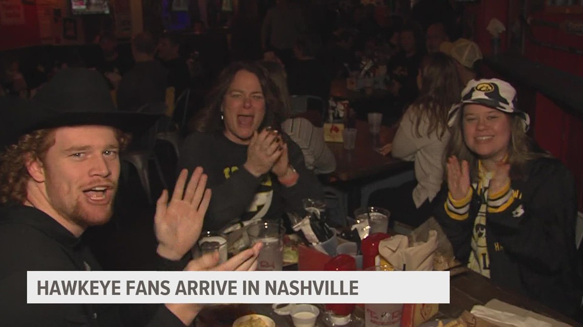 Hawkeye fans arrive in Nashville | weareiowa.com