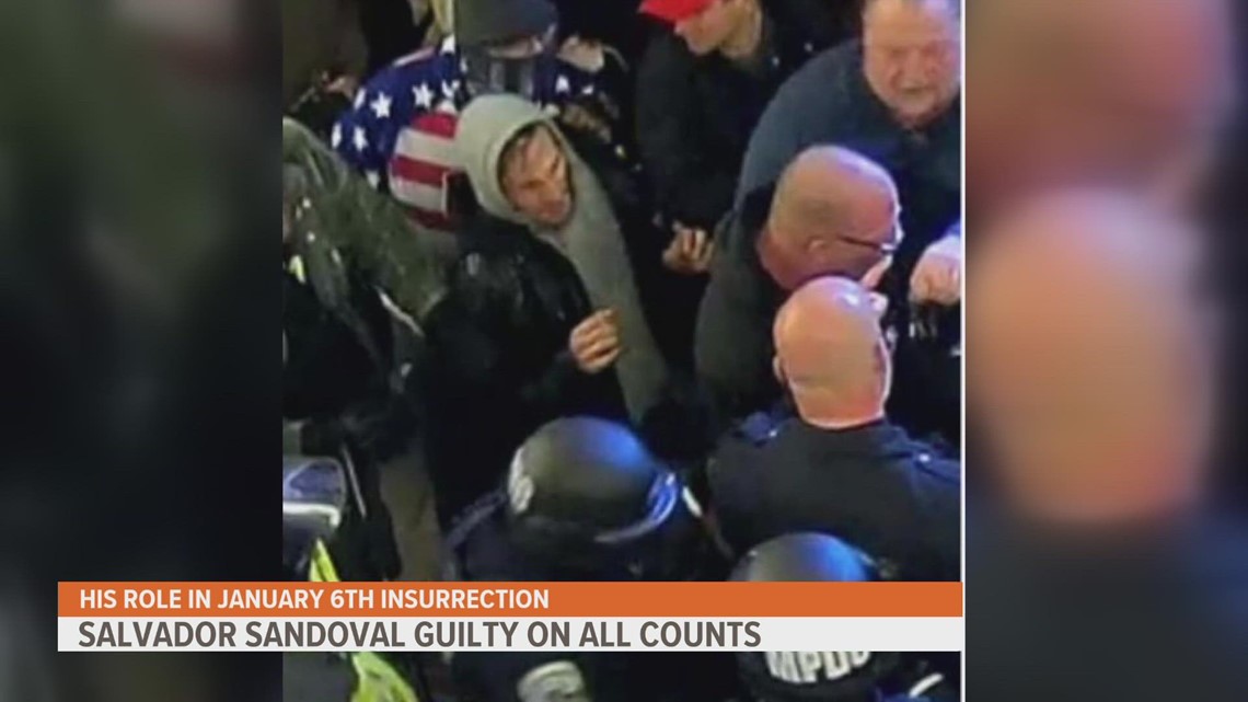 Capitol riots: Iowan Salvador Sandoval guilty on 2 charges | weareiowa.com