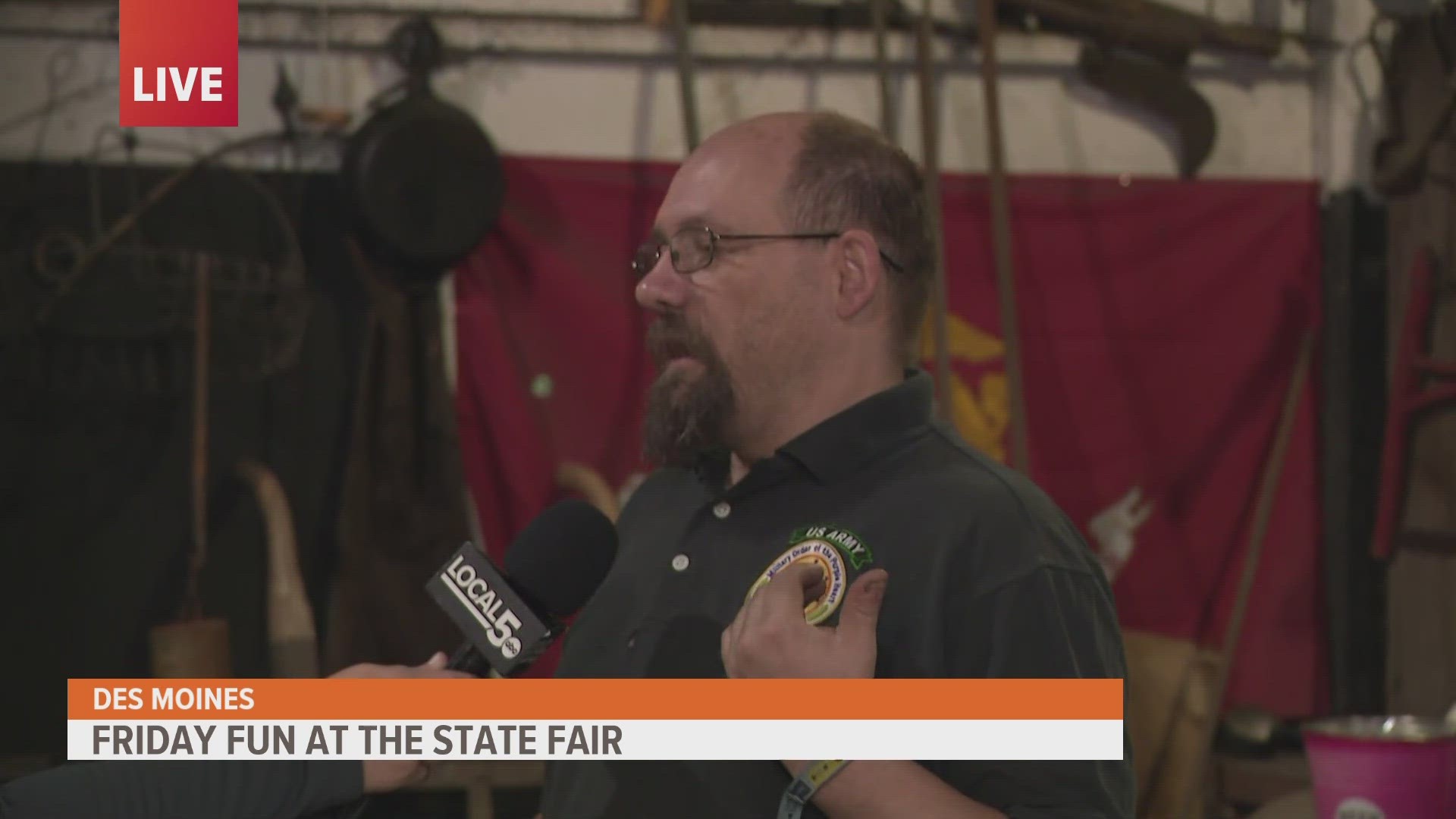 Blacksmith at Iowa State Fair uses his craft to improve mental health ...