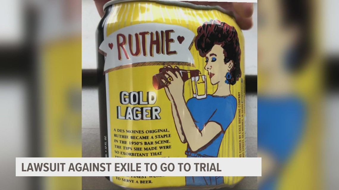 Lawsuit over Exile Brewing Co. 'Ruthie' logo going to trial | weareiowa.com