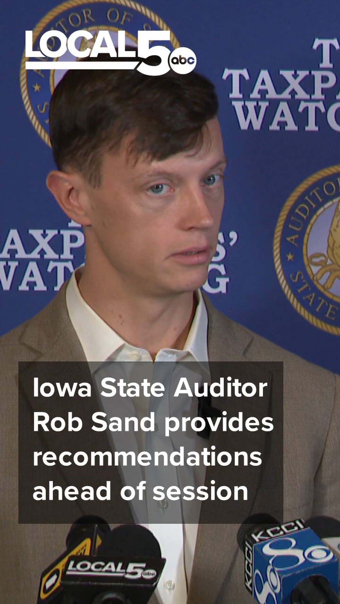 Auditor Rob Sand makes recommendations ahead of 2026 Iowa legislative ...
