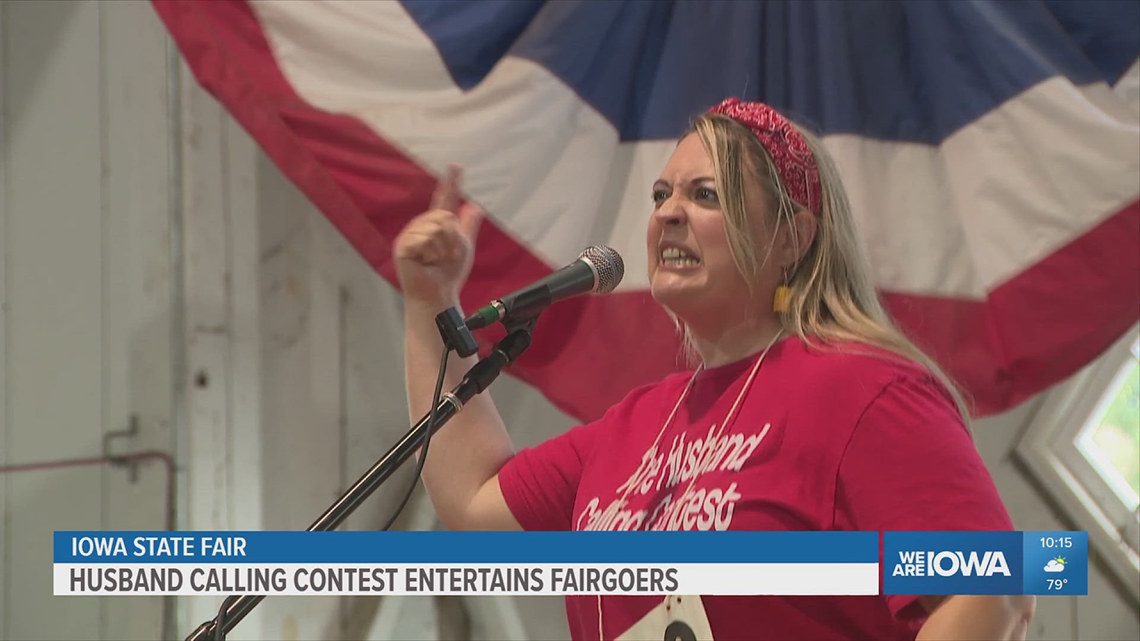2025 Iowa State Fair: Famous Husband Calling Contest entertains ...