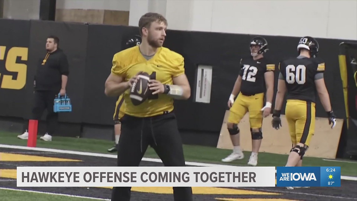 Hawkeye offense coming together ahead of college football season ...