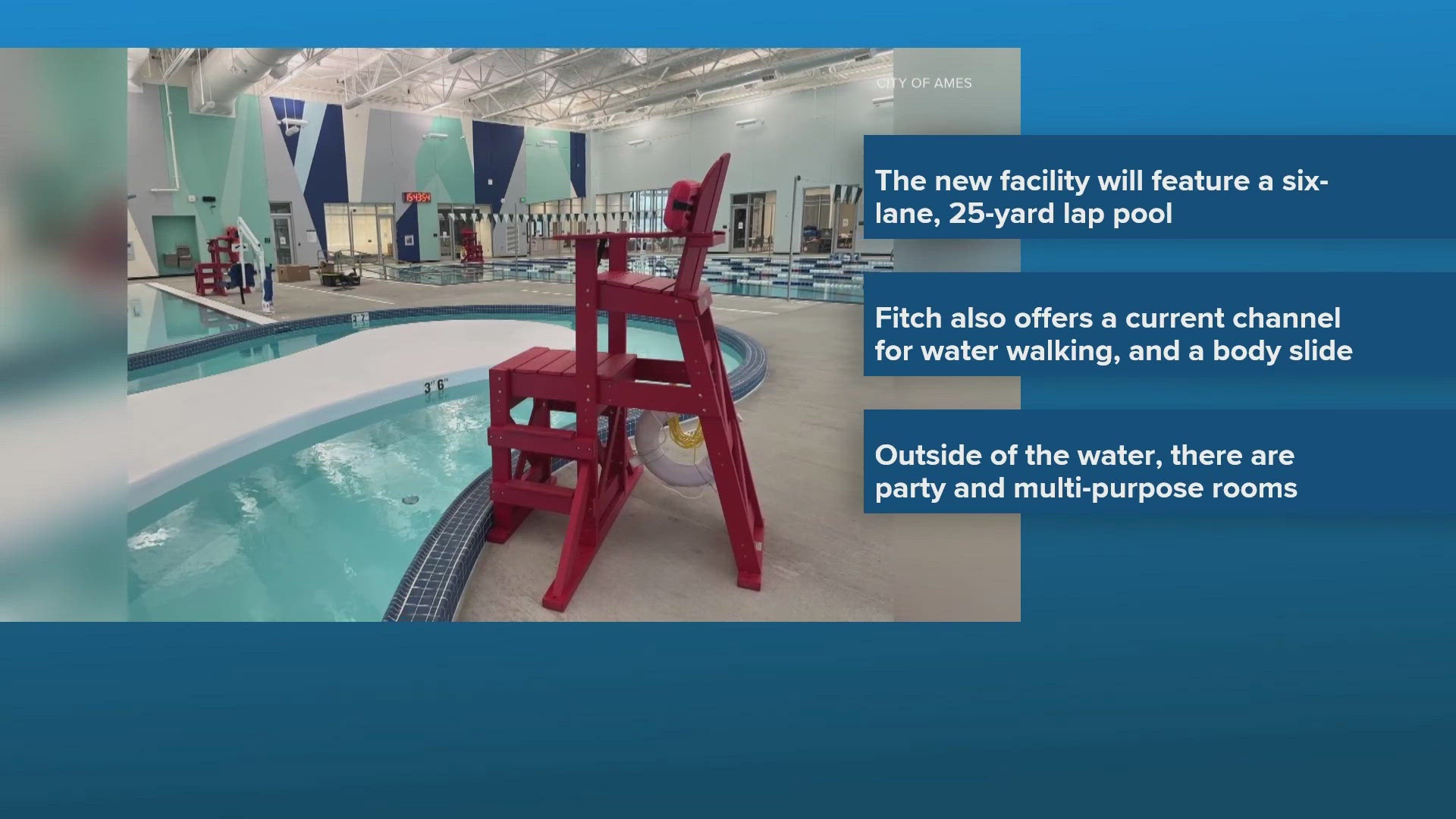 Aquatic center in Ames set to open this month | weareiowa.com