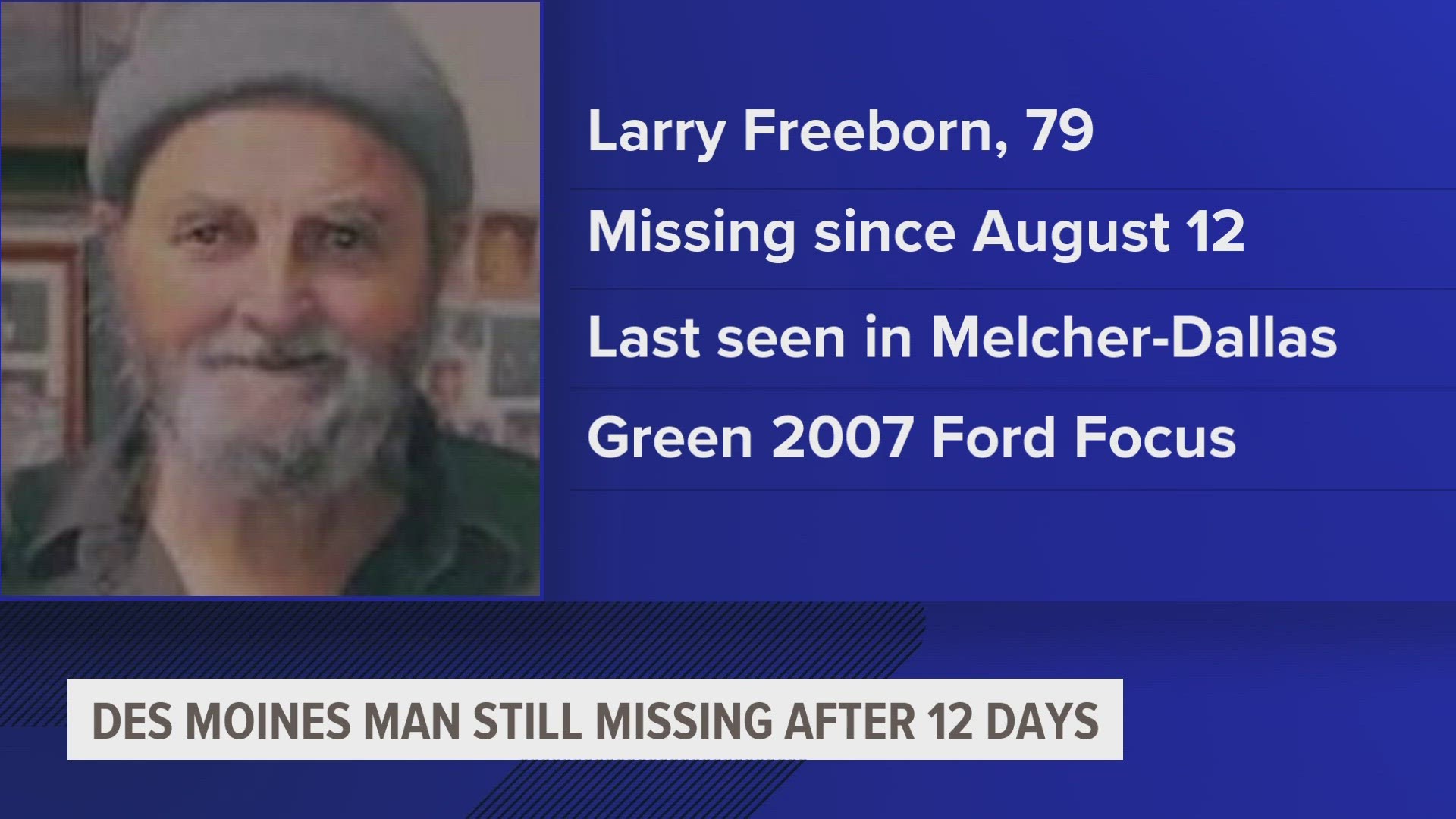 79-year-old man still missing after 2 weeks, Des Moines police say ...