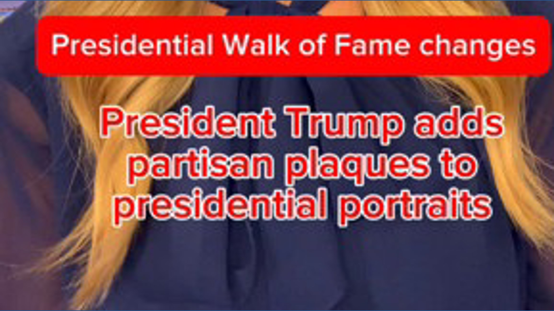 President Trump adds partisan plaques to 'Presidential Walk of Fame ...