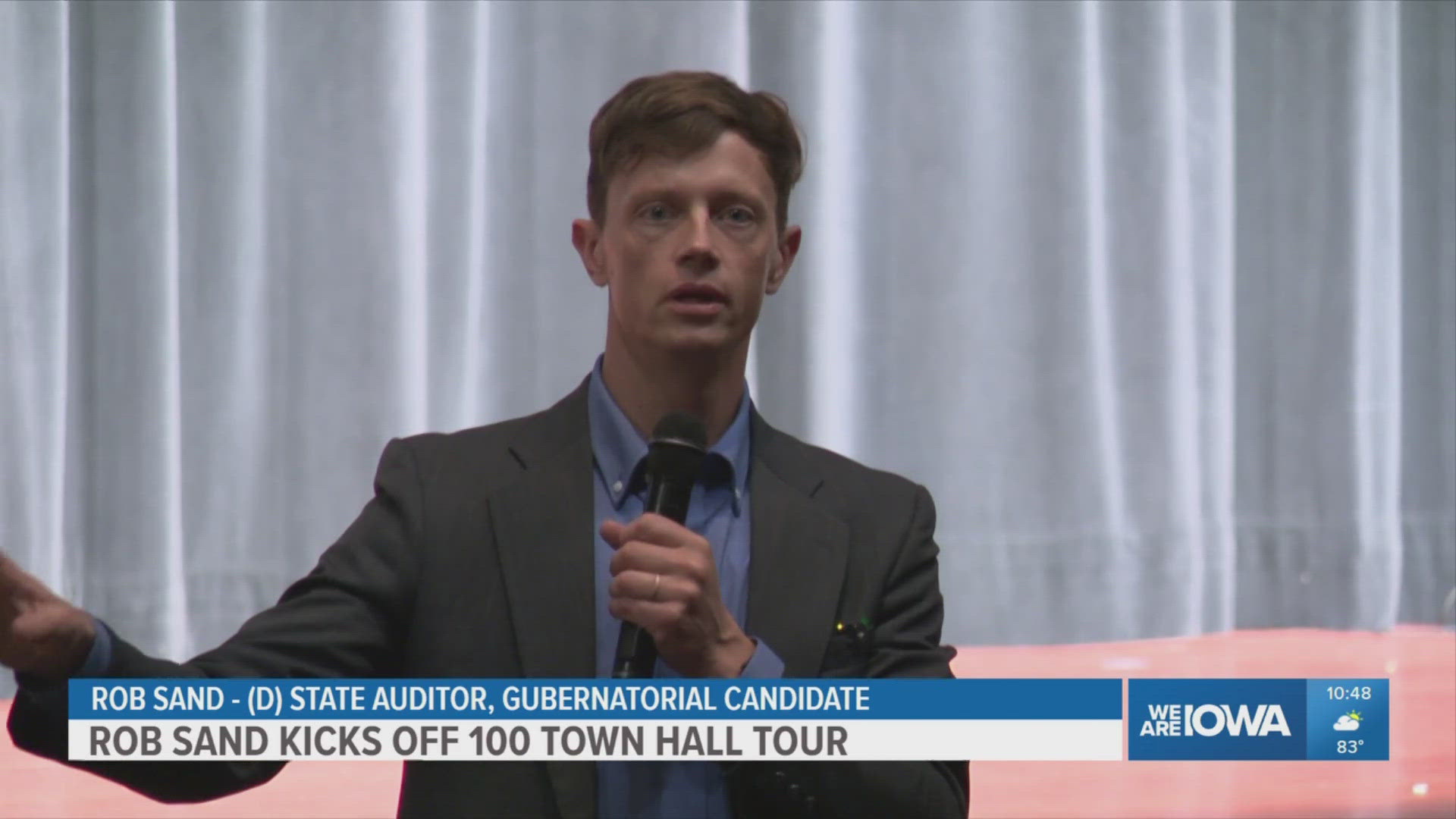 Iowa gubernatorial candidate Rob Sand kicks off 100 town hall tour ...