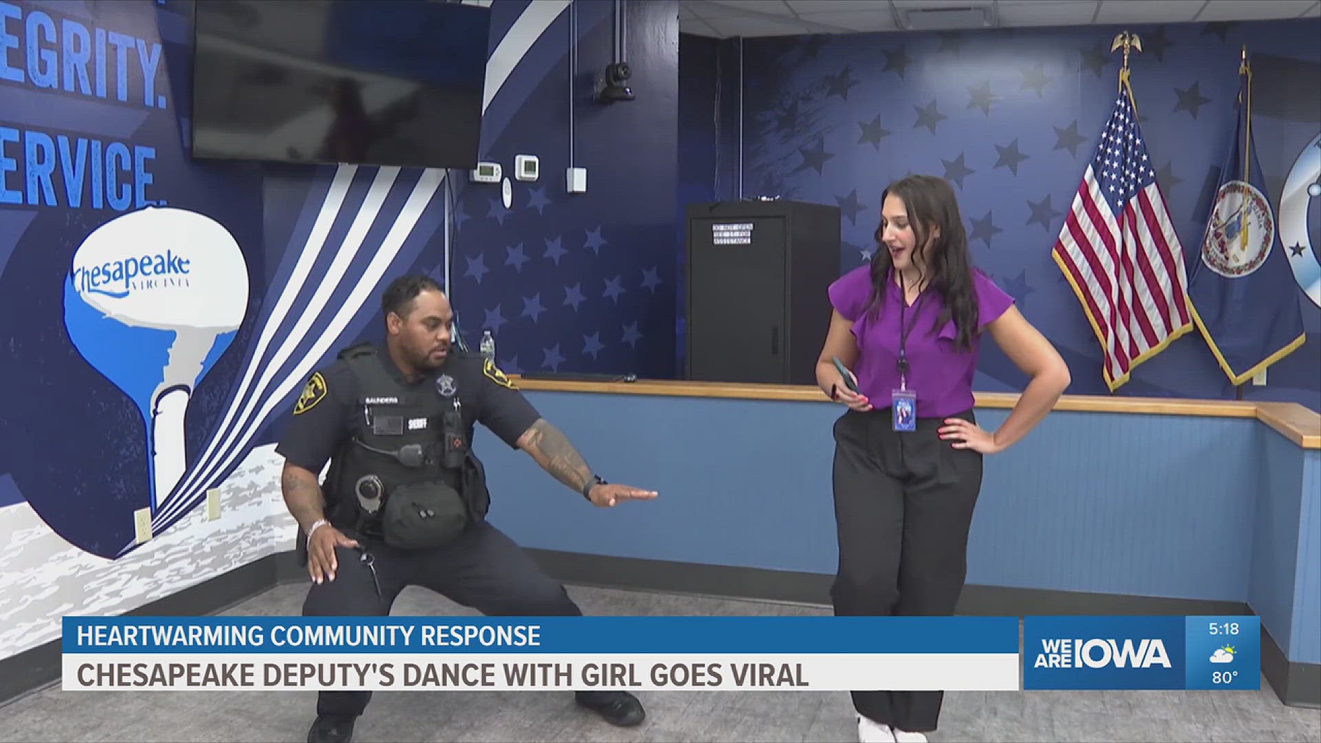 Virginia Deputy captures hearts with dance moves | weareiowa.com