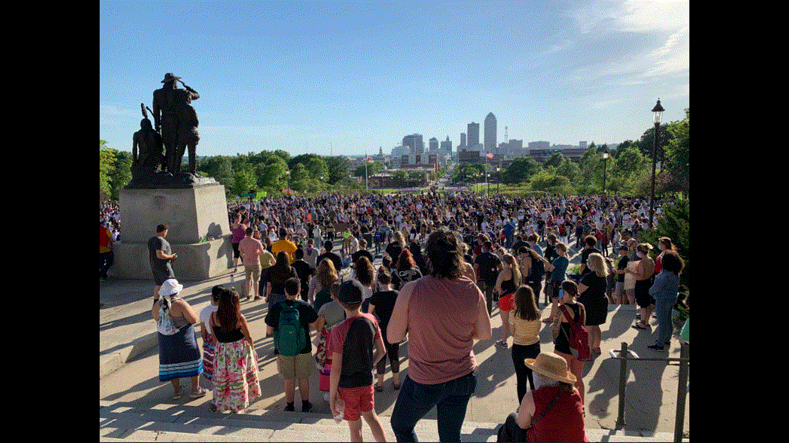 PHOTOS: Rally following death of George Floyd held at Iowa State ...