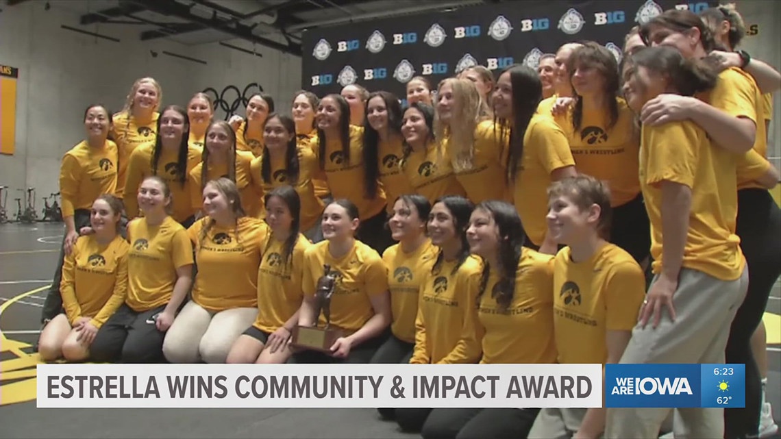Iowa wrestler Nanea Estrella named Big Ten's first-ever winner of ...