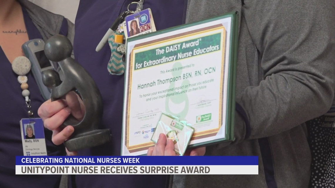UnityPoint nurse surprised with DAISY Award during National Nurses Week ...