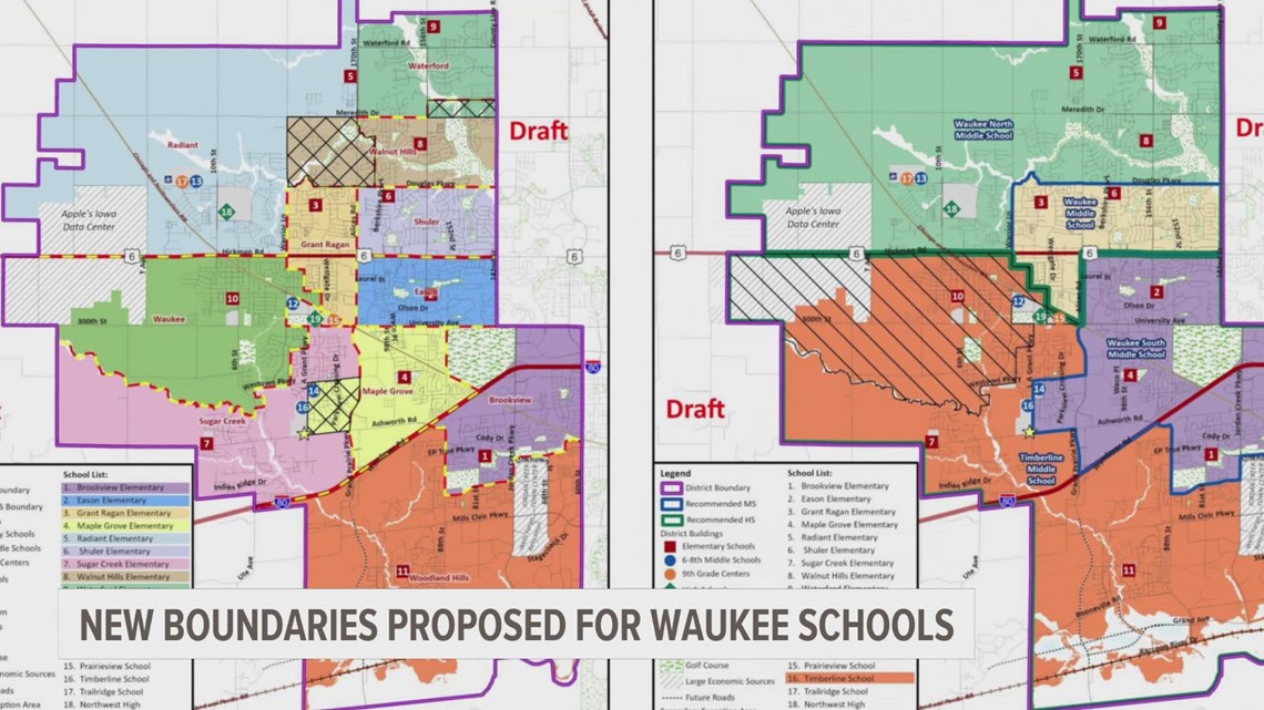 Waukee School District proposes new boundaries for where students go to ...