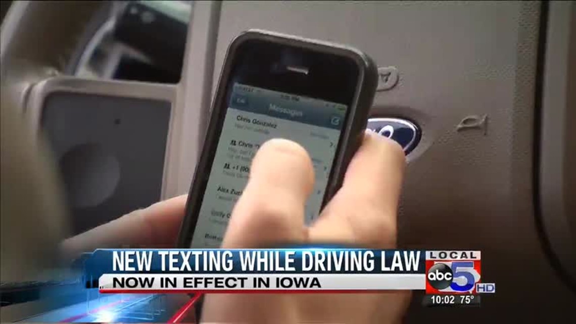 New texting while driving law takes effect in Iowa | weareiowa.com