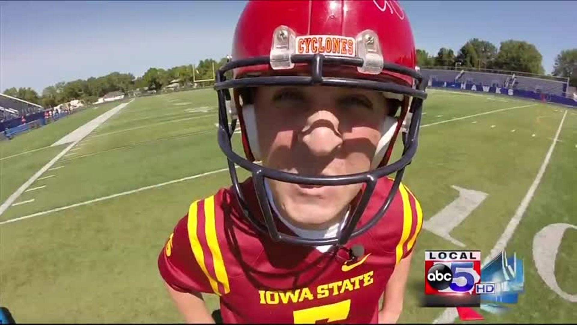 Good Morning Iowa’s Sam Schreier and Elias Johnson take to the field ...
