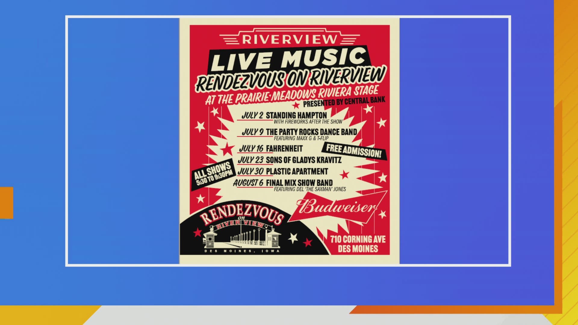 Rendezvous on Riverview returns TONIGHT with Standing Hampton ...